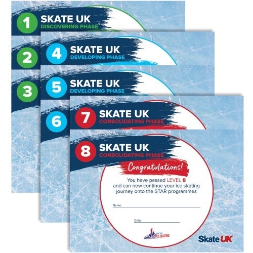 Skate UK Fundamental Certificates Phase 1-8 Bundle | British Ice Skating