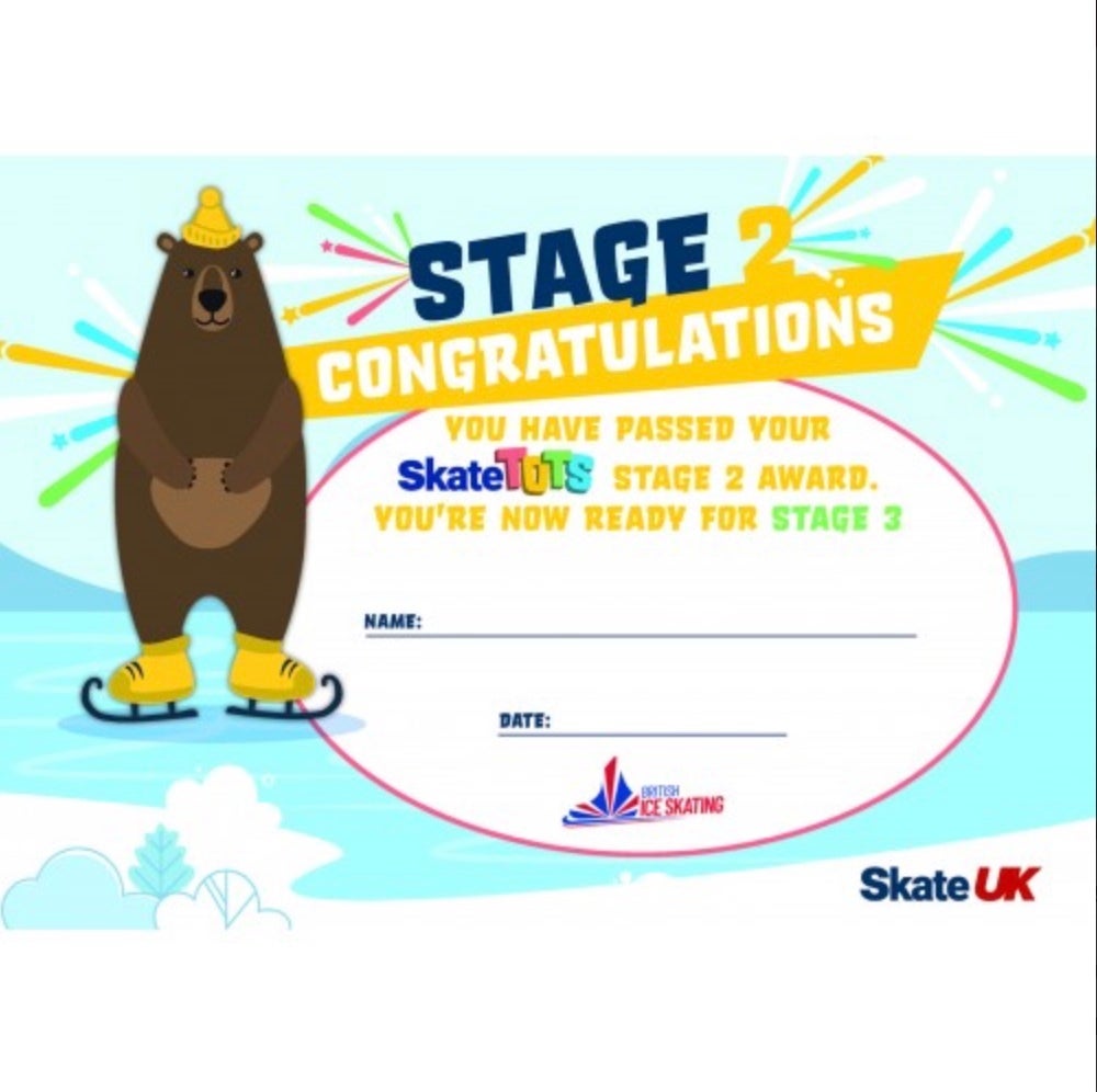 Skate UK Tots Certificate - Level 2 (2023) | British Ice Skating
